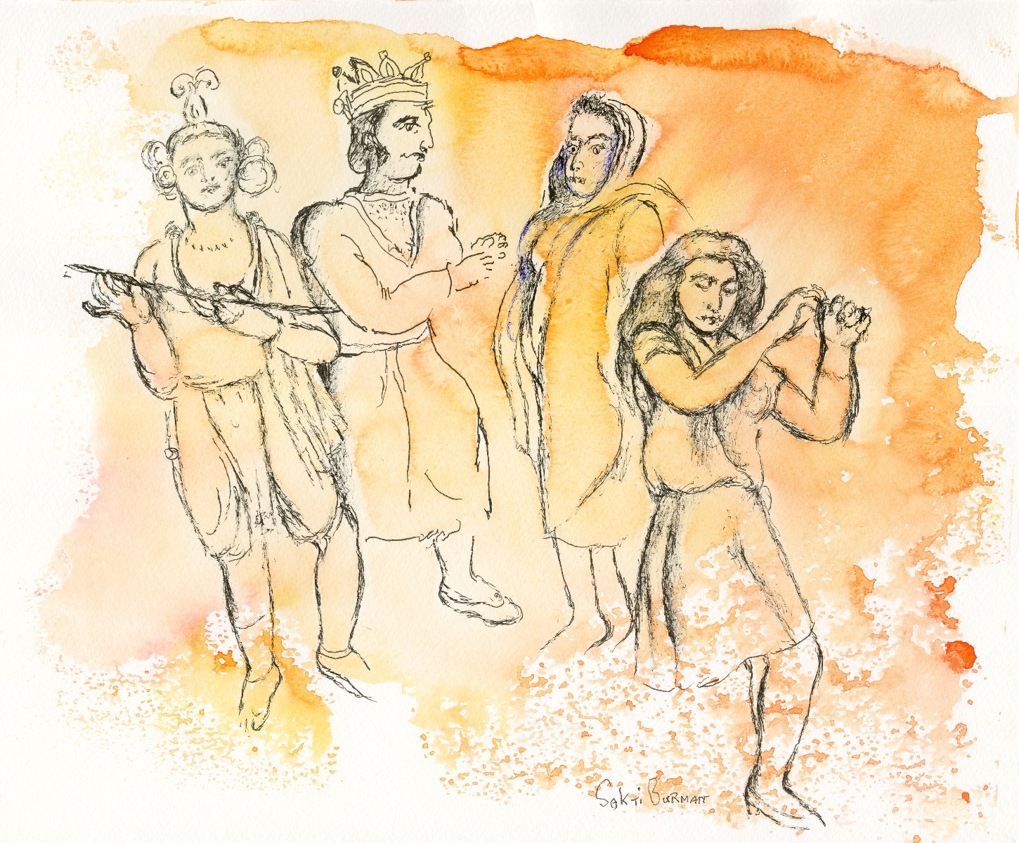 Sakti Burman - Life Is A Theatre - Exhibitions